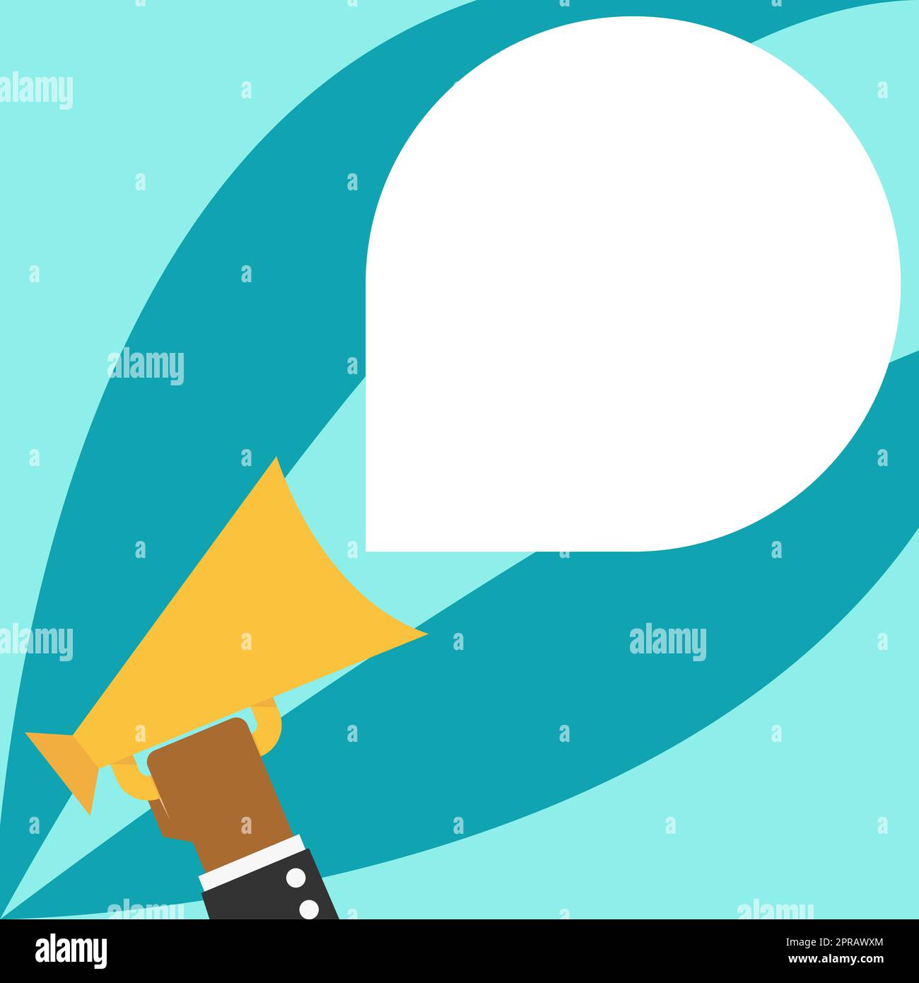 Illustration Of Hand Holding Megaphone Making Loudly Wonderful New ...