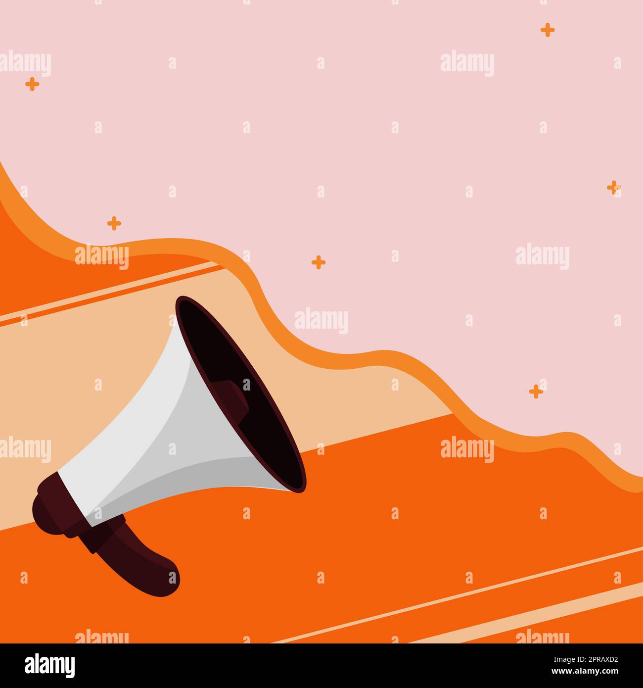 Megaphone Drawing With Conversation Bubble Showing New Announcement ...