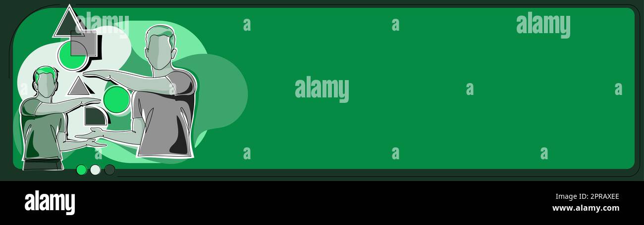 Cartoon of two men talking hi-res stock photography and images - Alamy