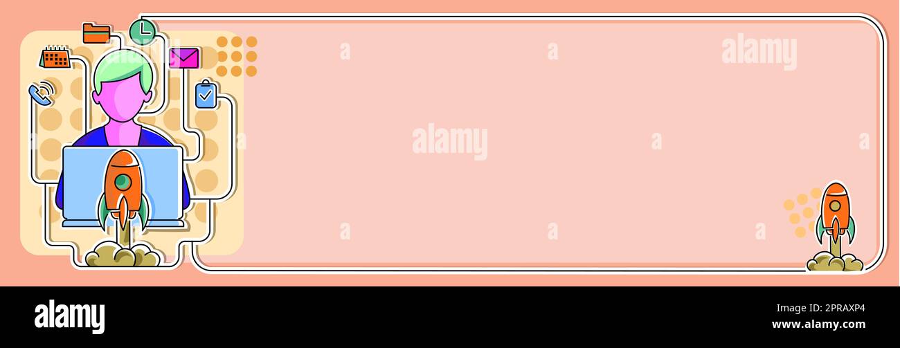 Man typing cartoon hi-res stock photography and images - Alamy