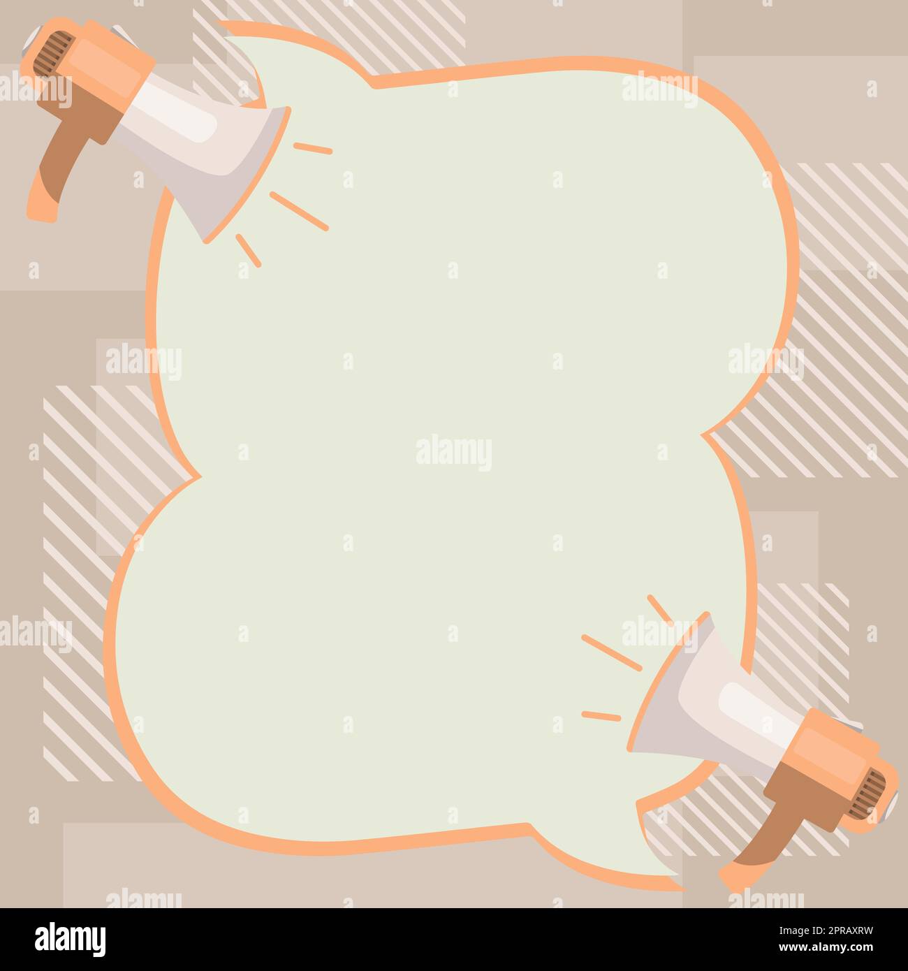 Two Megaphone Drawing With Conversation Bubble Showing Conversation ...