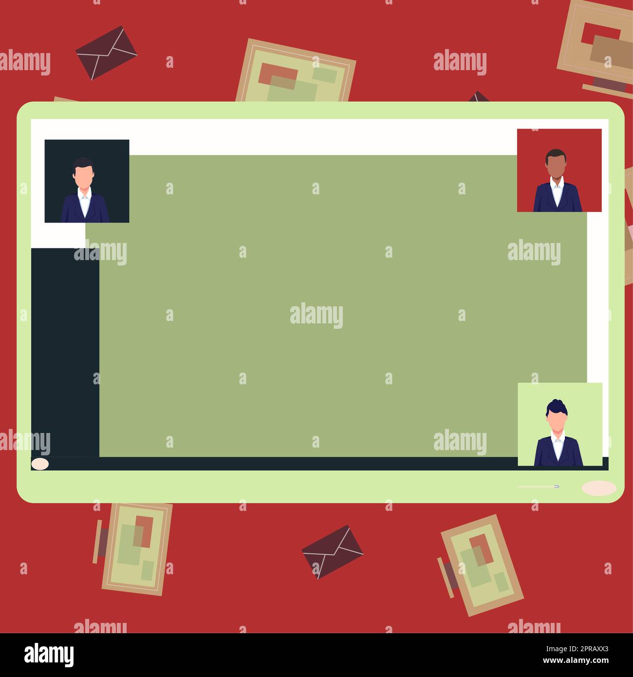 Illustration Of Couple Presenting New Amazing Ideas Holding Notes ...