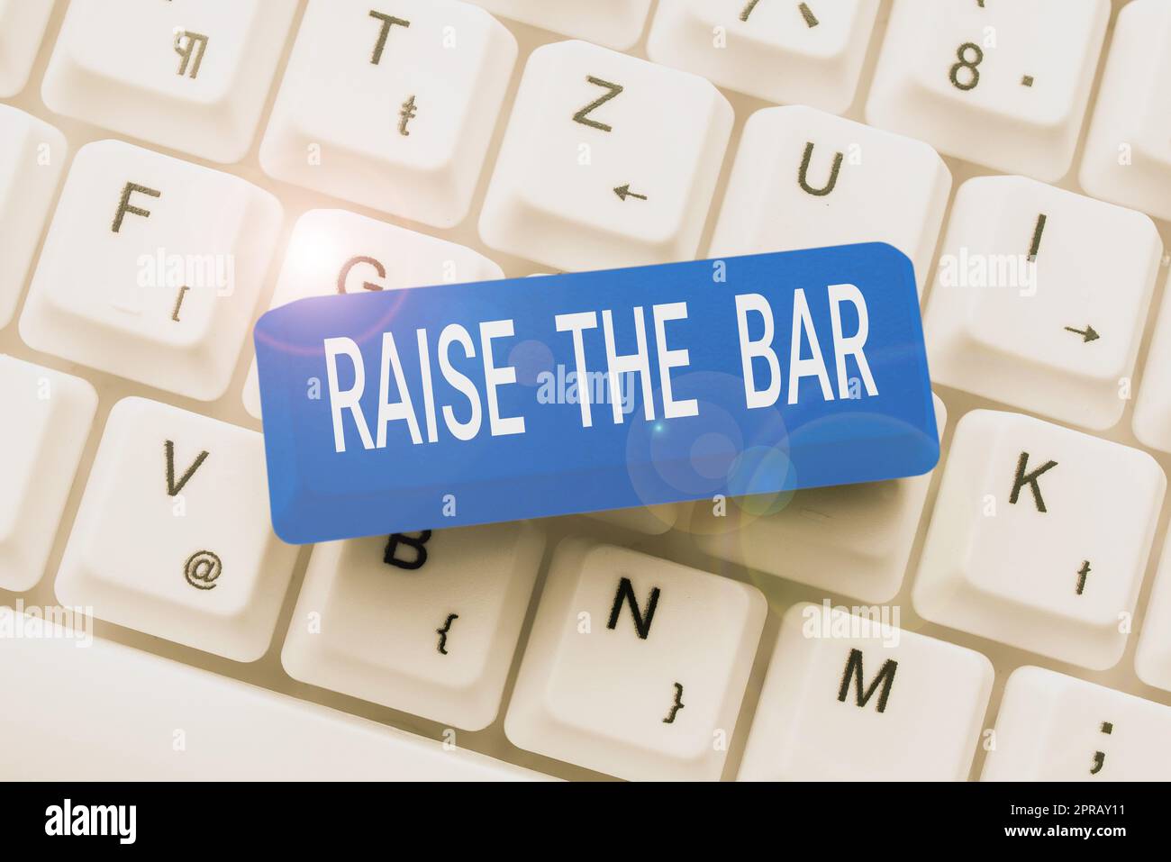 Conceptual display Raise The Bar. Business showcase Set higher ...