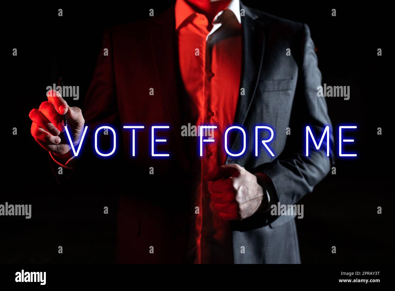 Hand writing sign Vote For Me. Business approach Campaigning for a ...