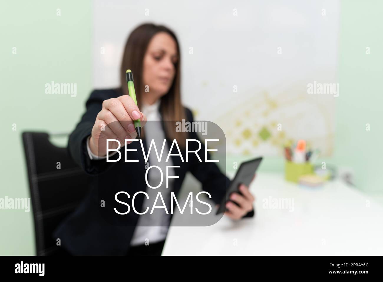 Handwriting Text Beware Of Scams Word Written On Stay Alert To Avoid