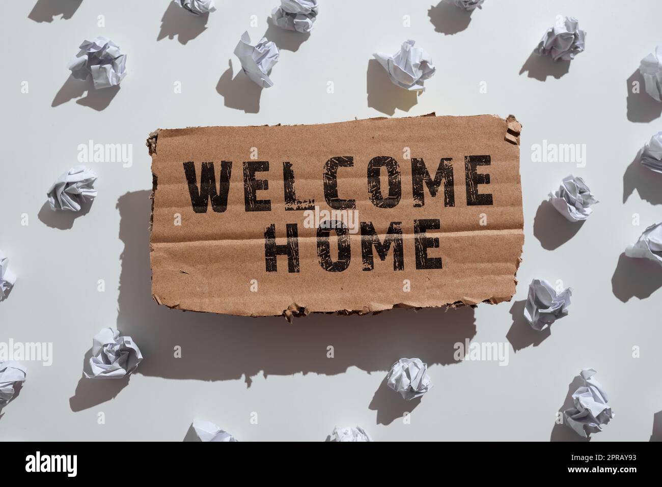 Sign displaying Welcome Home. Word for Expression Greetings New Owners ...