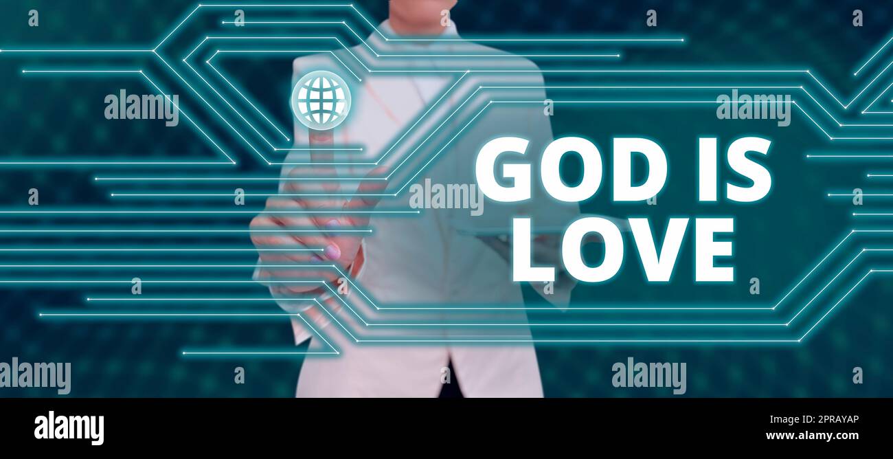 Writing displaying text God Is Love. Internet Concept Believing in ...