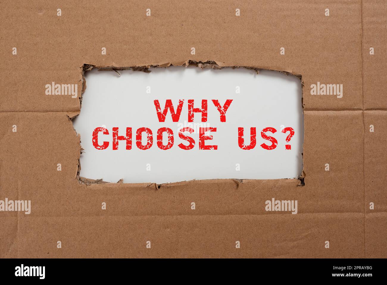 Conceptual display Why Choose Us. Business showcase Reasons for ...