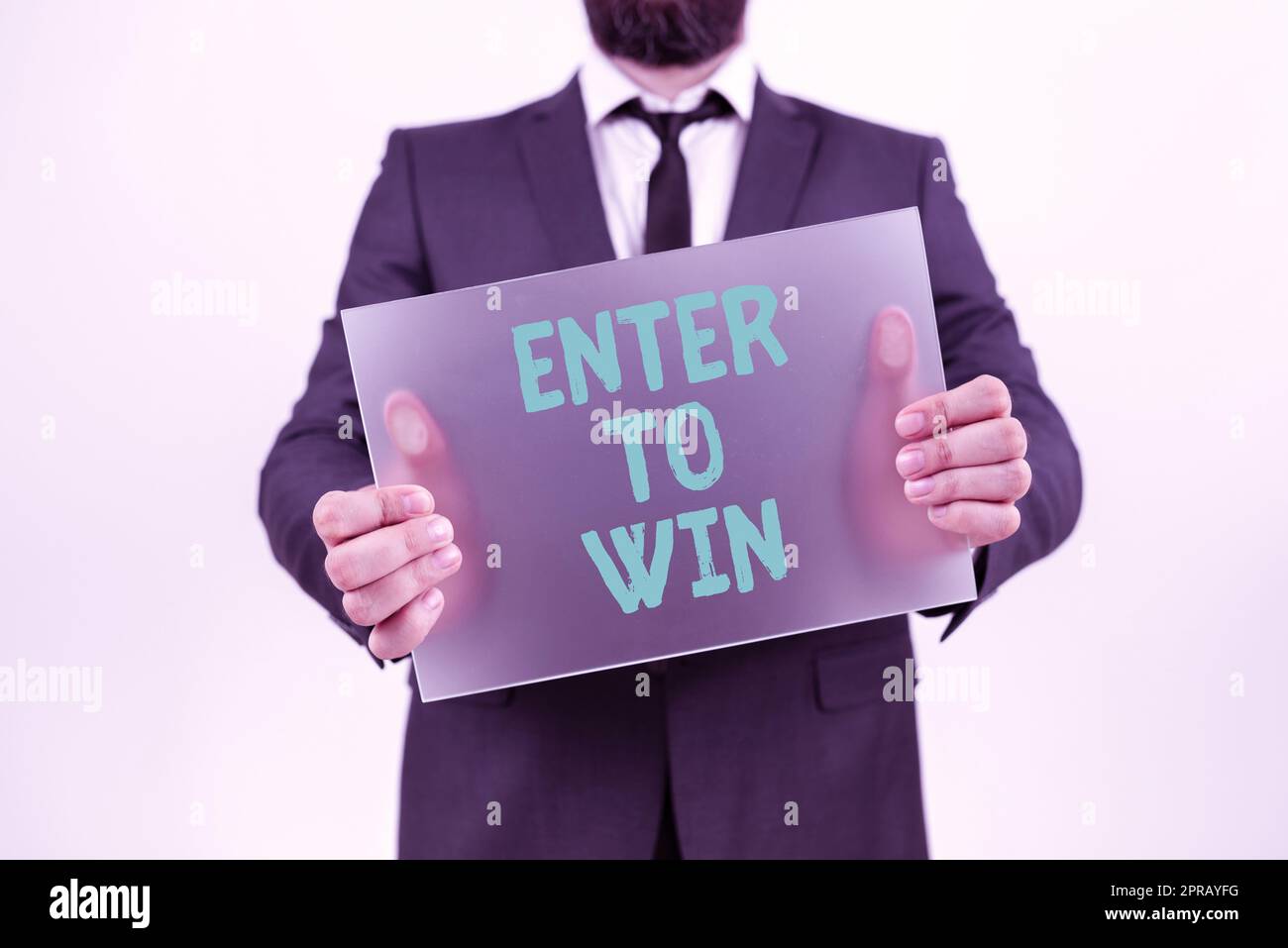 Sign displaying Enter To Win. Word Written on Sweepstakes Trying the ...