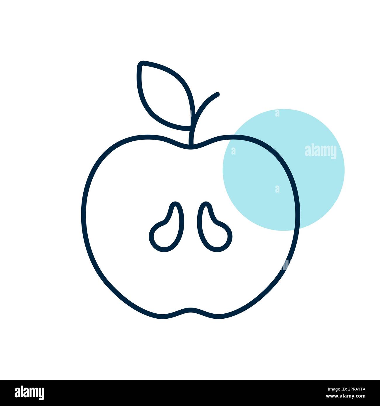 Apple vector icon. Graph symbol for food and drinks web site, apps ...