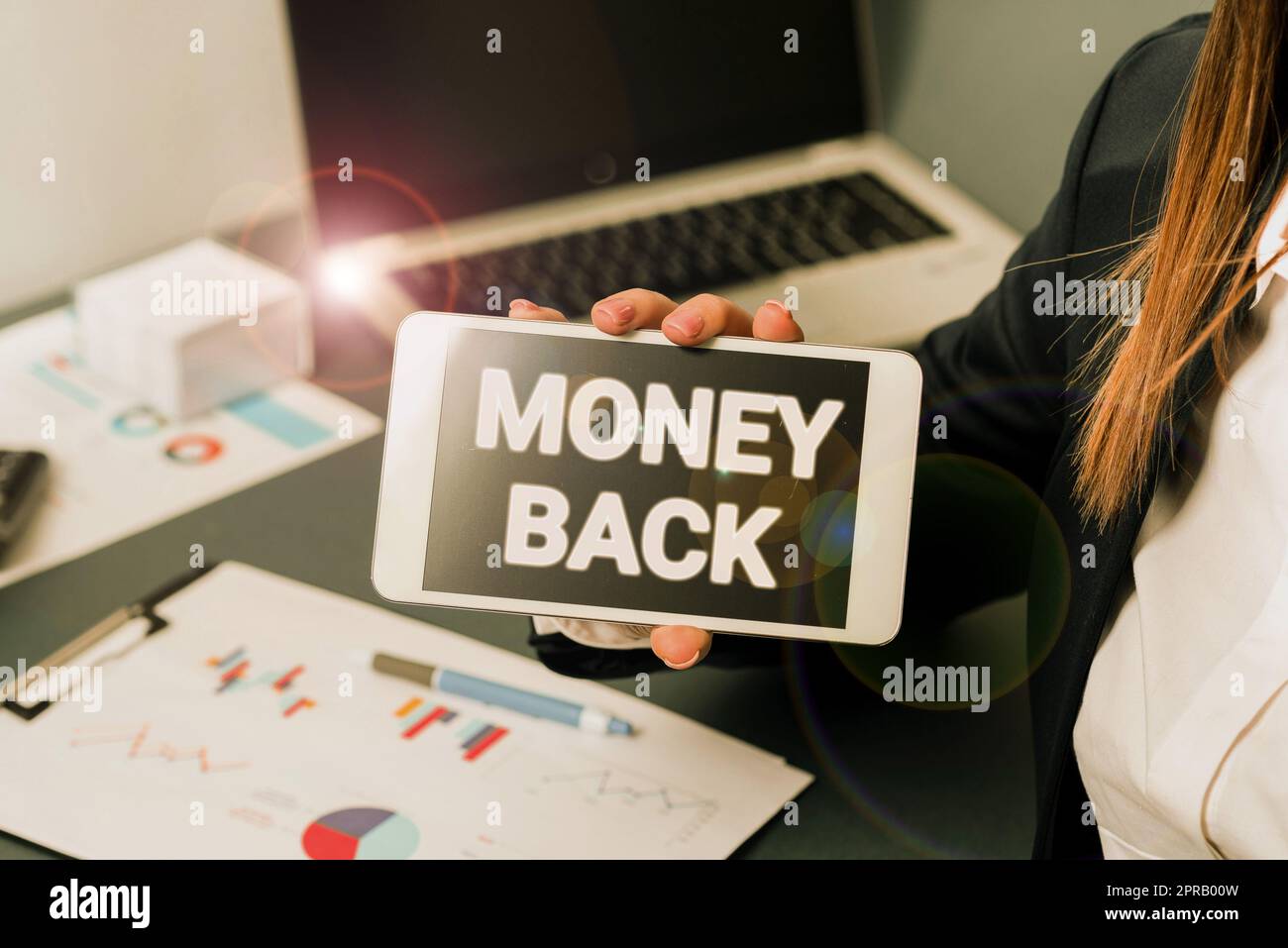 Handwriting text Money Back. Concept meaning get what you paid in ...