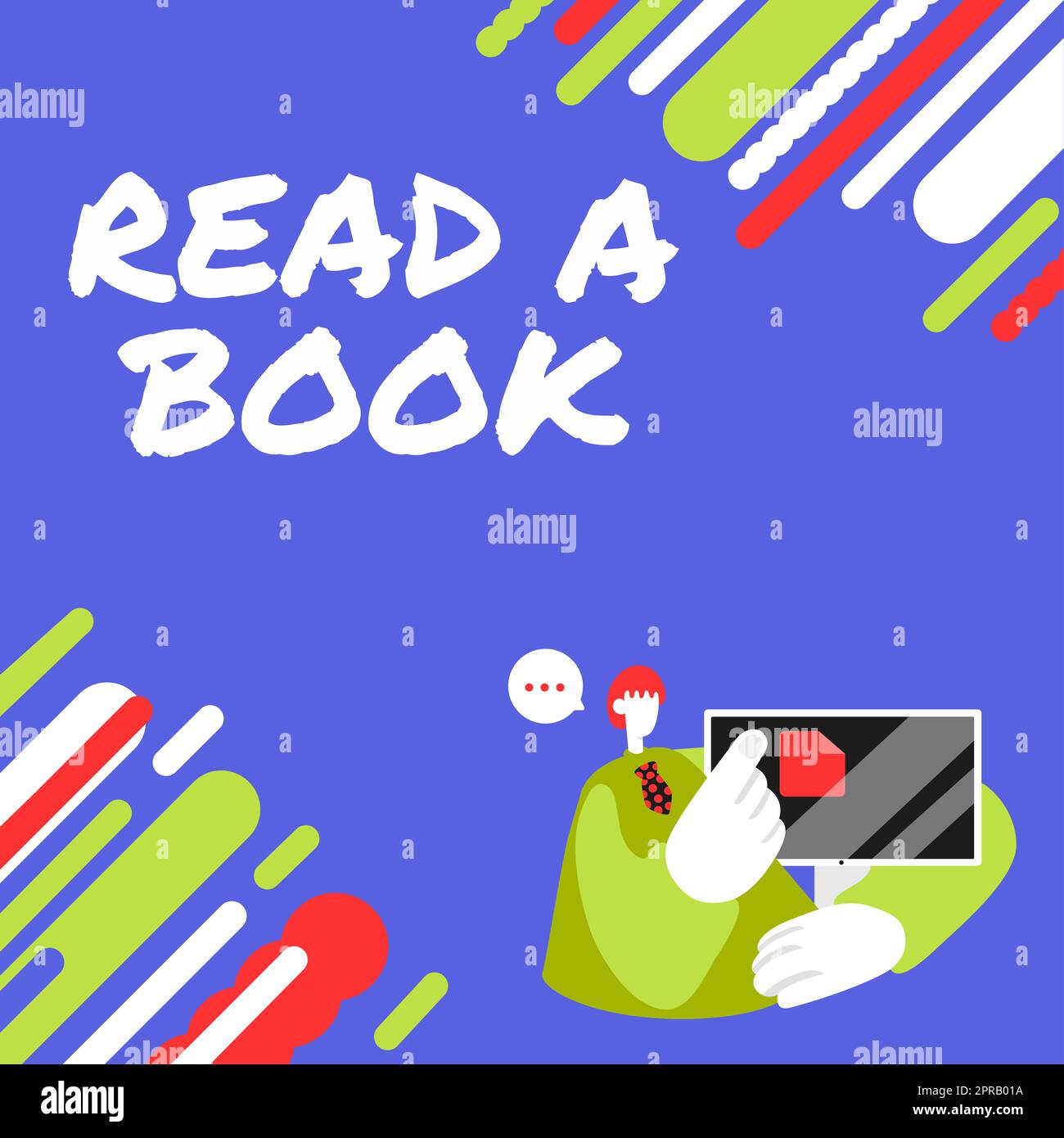 Writing displaying text Read A Book, Word for Enjoy literature ...