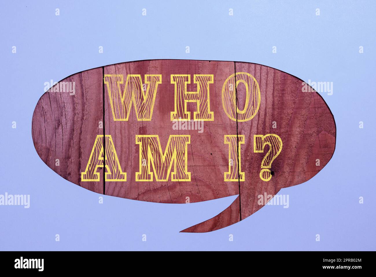 Text caption presenting Who Am I. Word for Introduce Identify yourself personality likes ...