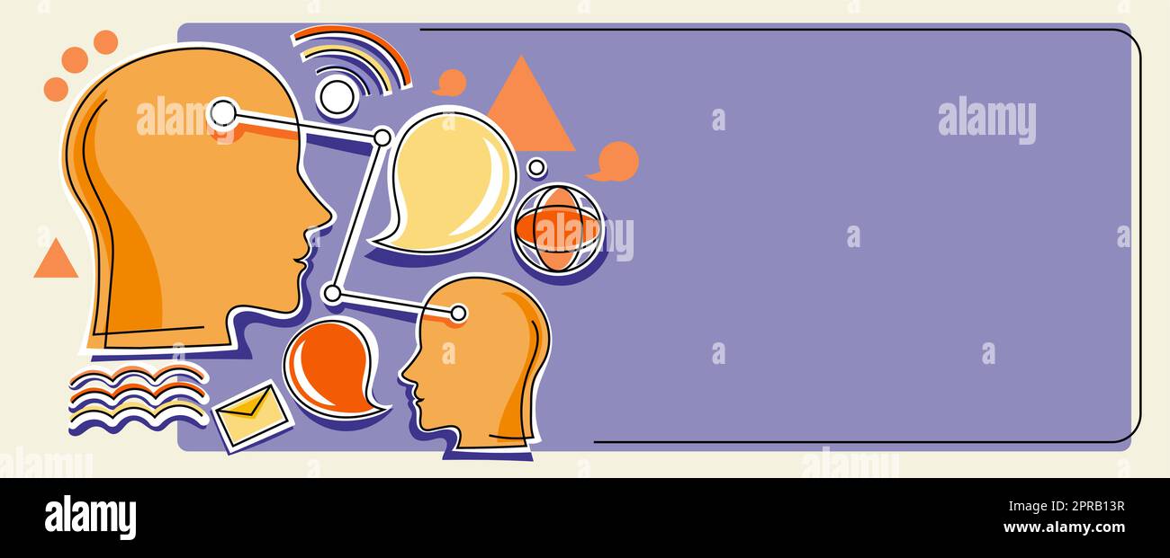 Multiple Heads Connected Showing New Technology Ideas. Gears In Brain ...