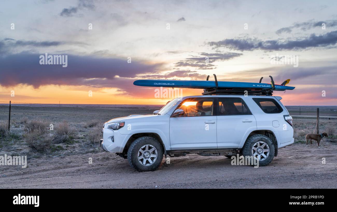 Julesburg, CO, USA - April 20, 2023: Toyota 4Runner SUV with a ...