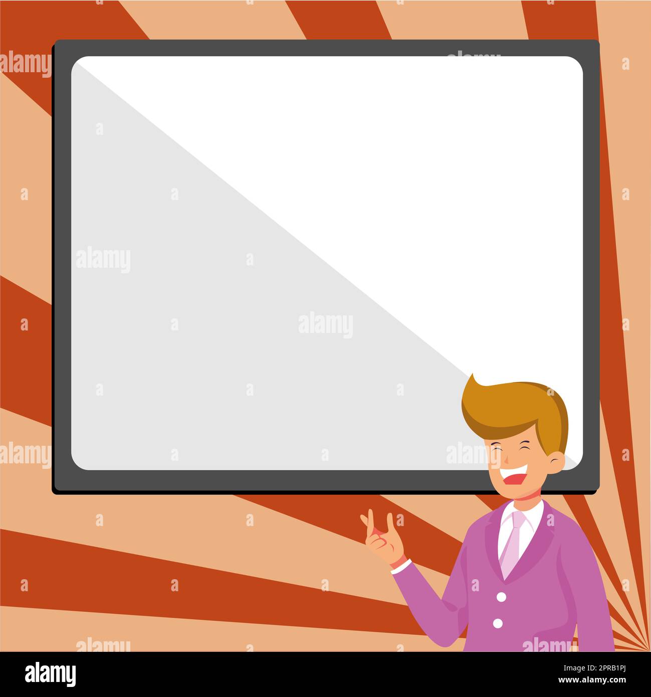 Instructor Drawing Pointing Stick On Empty Whiteboard While Holding Cup ...