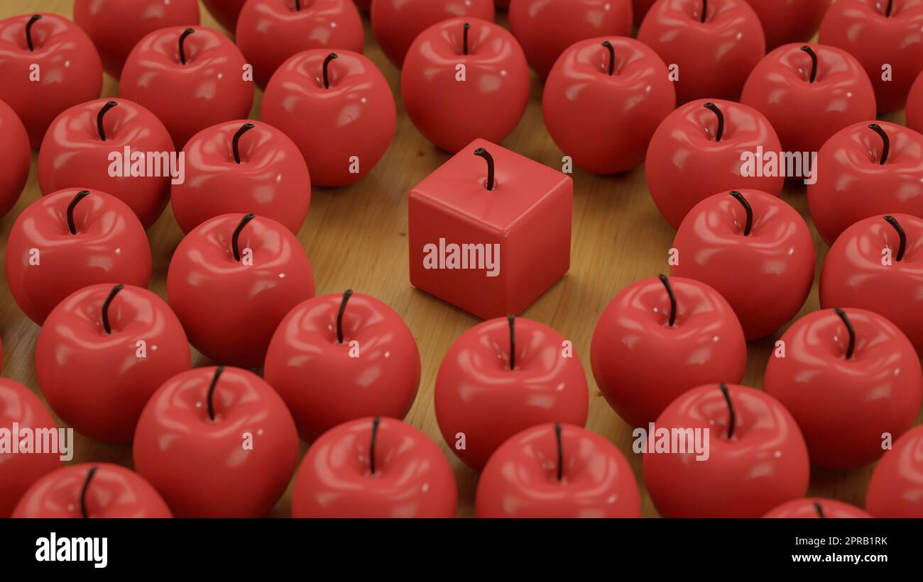 apple leadership metaphor Stock Photo - Alamy