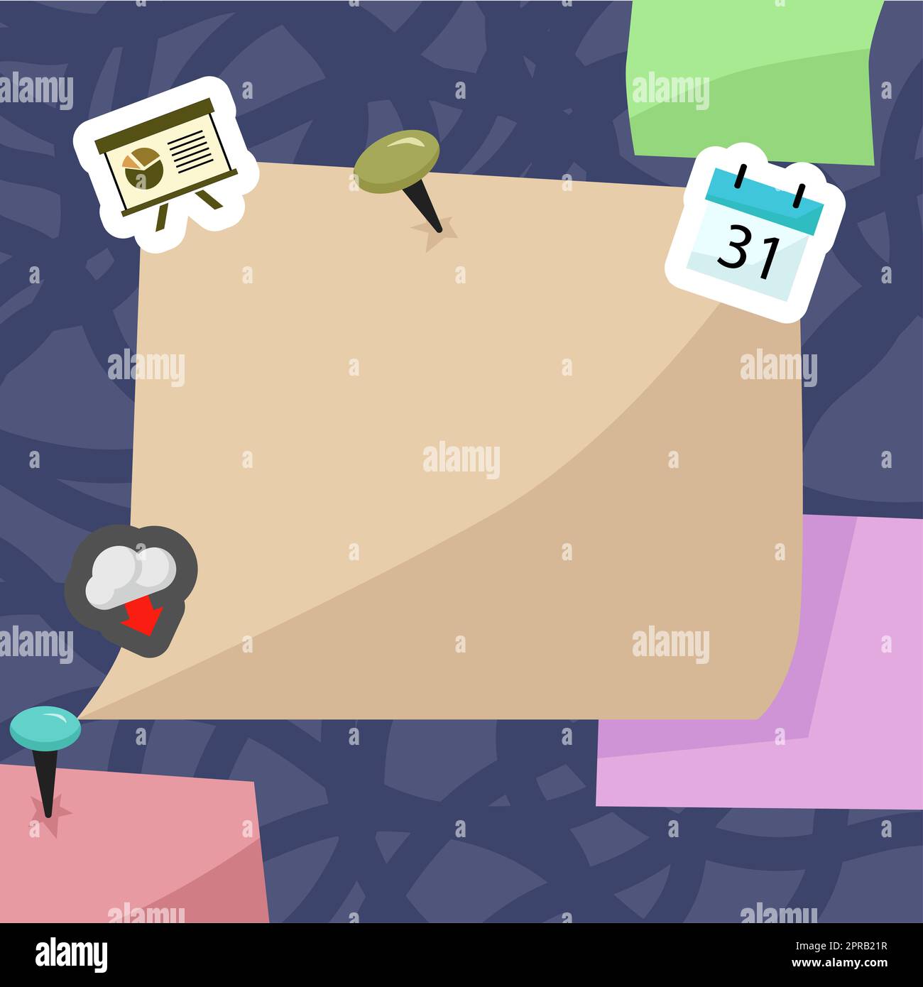 Cartoon drawing pin hi-res stock photography and images - Alamy