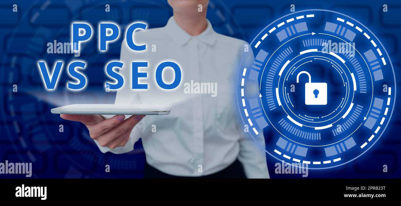 Inspiration showing sign Ppc Vs Seo. Business idea Pay per click ...