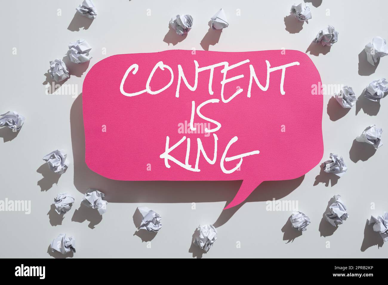 Conceptual display Content Is King. Business overview Content is the ...