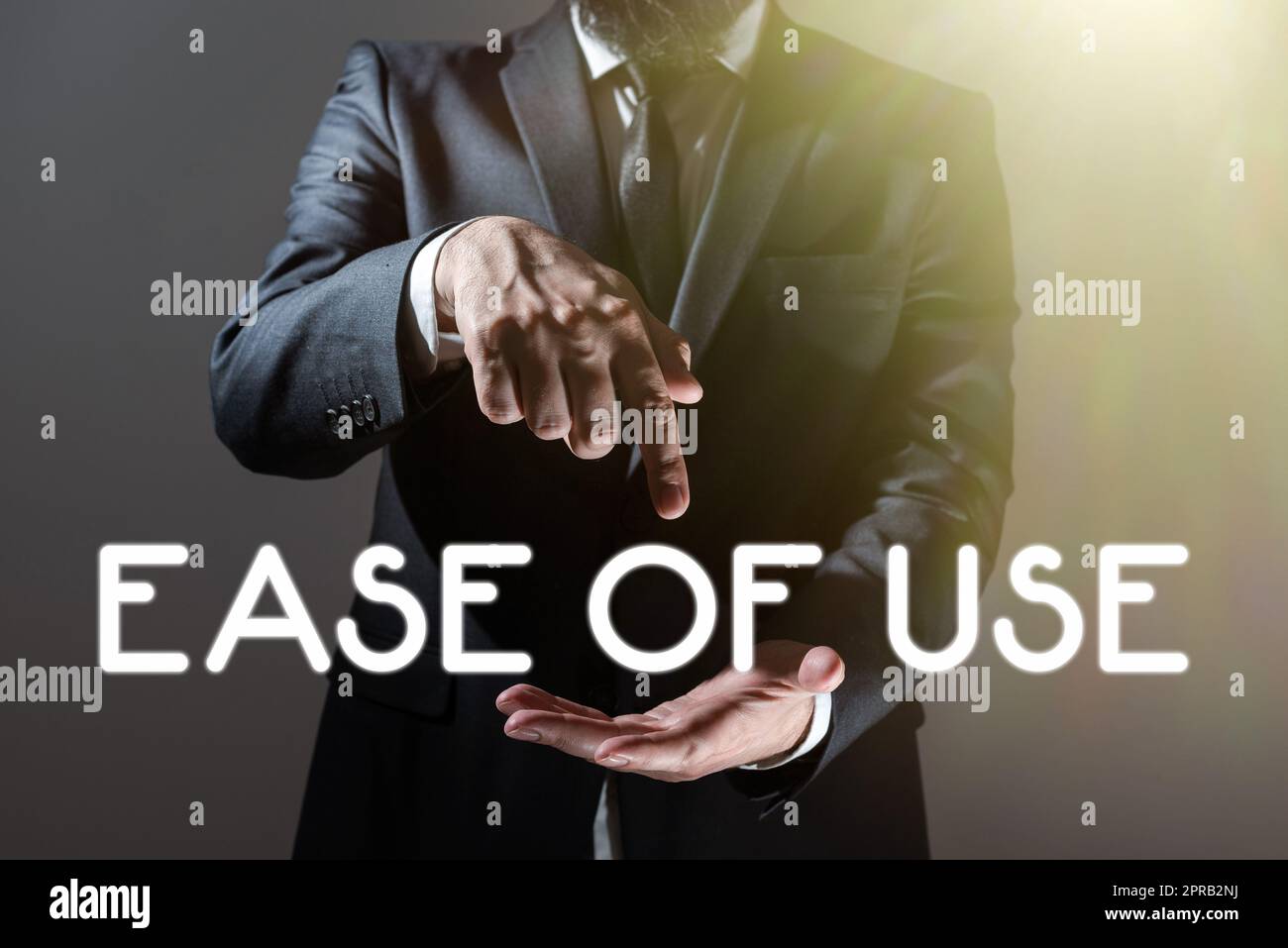 Conceptual display Ease Of Use. Business concept User friendly easy to ...