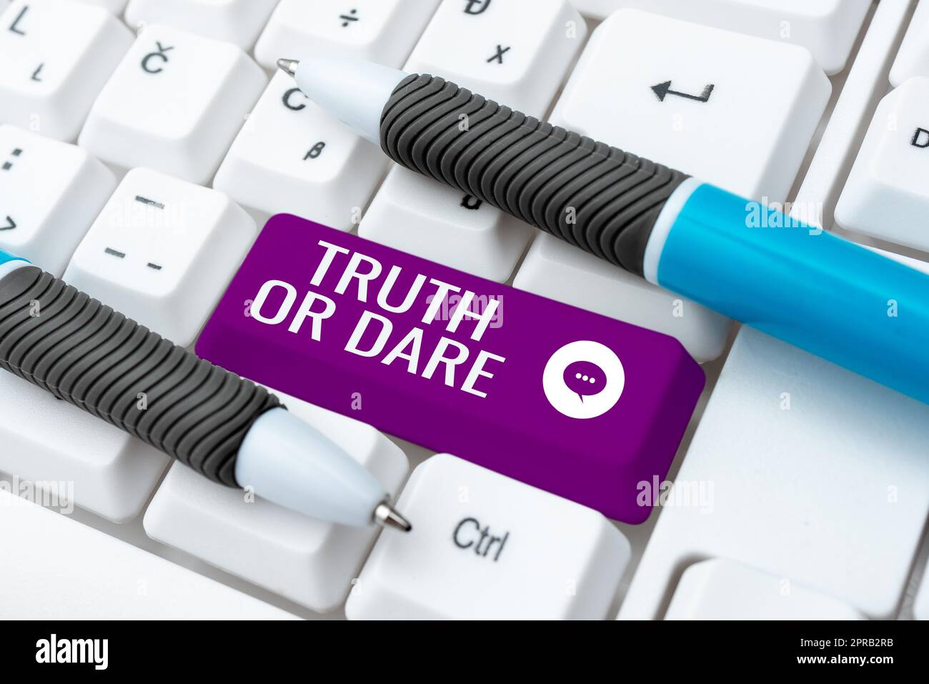 Text sign showing Truth Or Dare. Business concept Tell the actual facts ...