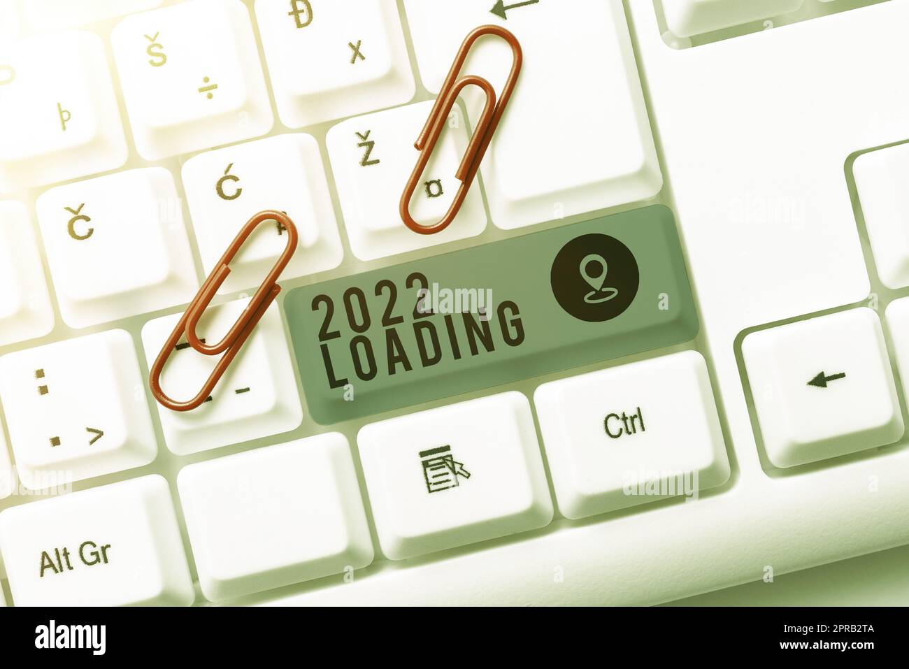 Conceptual caption 2022 Loading. Business showcase Advertising the ...