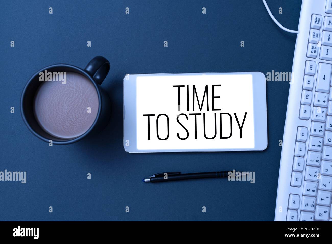 Conceptual display Time To Study. Internet Concept Exams ahead need ...