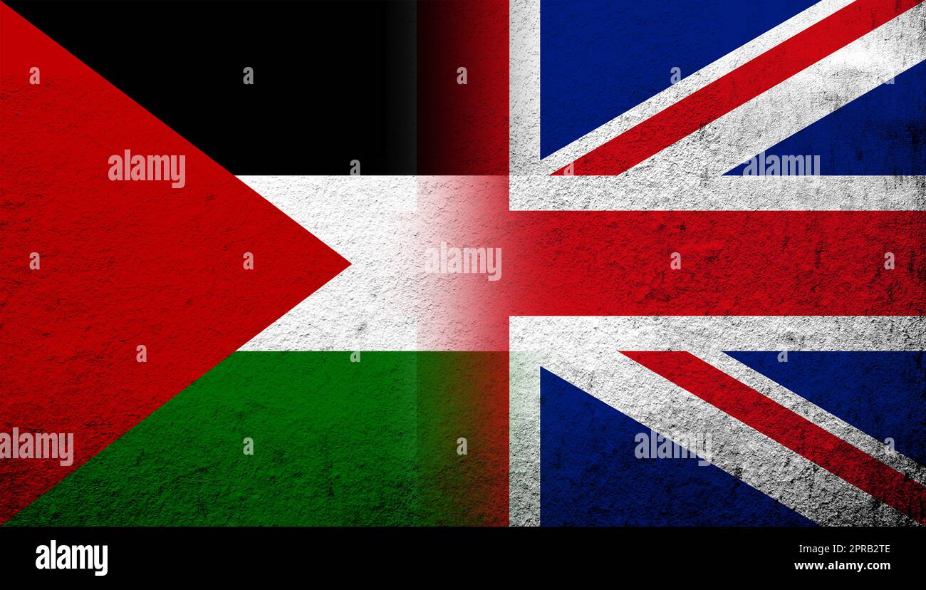 National flag of United Kingdom (Great Britain) Union Jack with Flag of ...