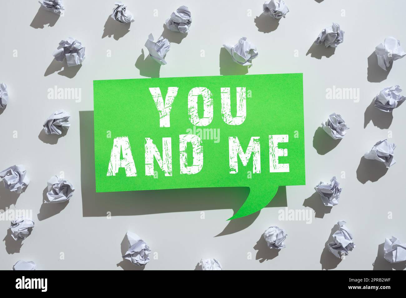 Text caption presenting You And Me. Internet Concept Couple ...