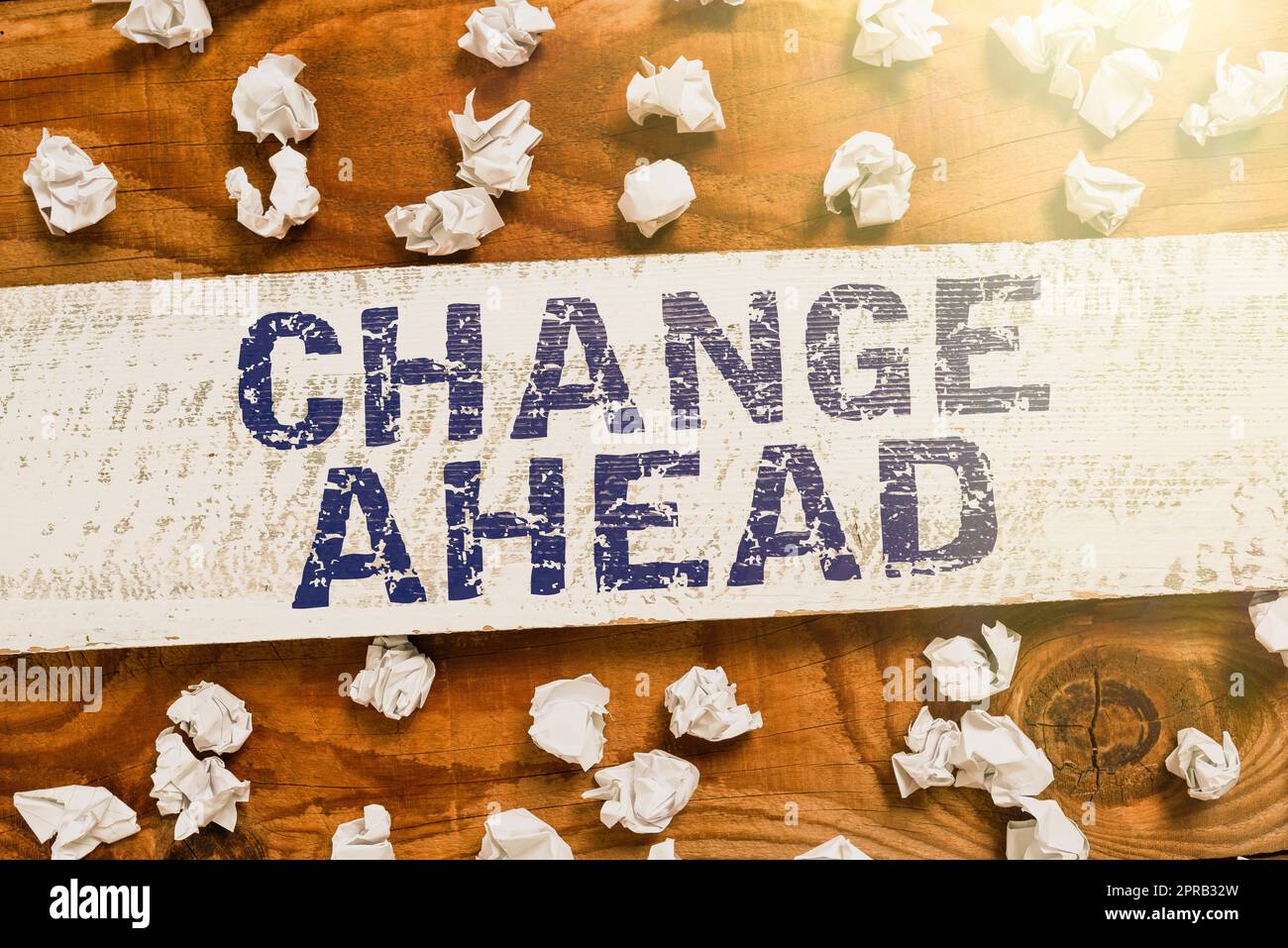 Writing displaying text Change Ahead. Business idea Some alterations ...