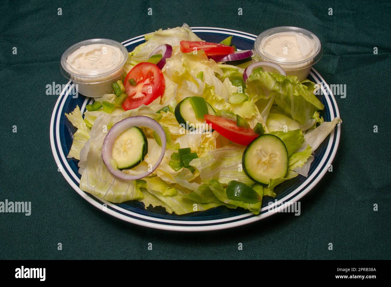 Delicious Tossed House Salad Stock Photo - Alamy