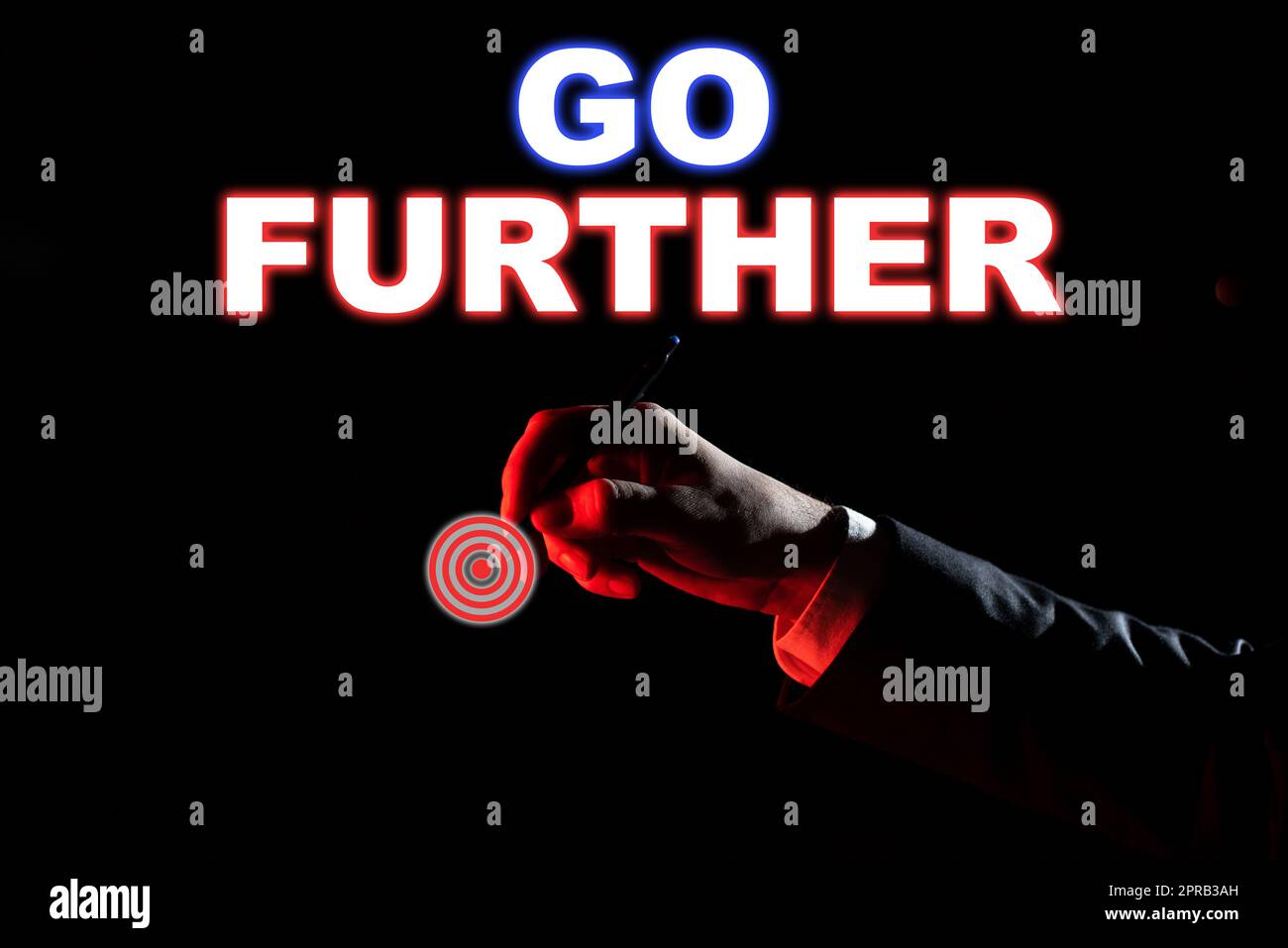Go further businessman hand hi-res stock photography and images - Alamy
