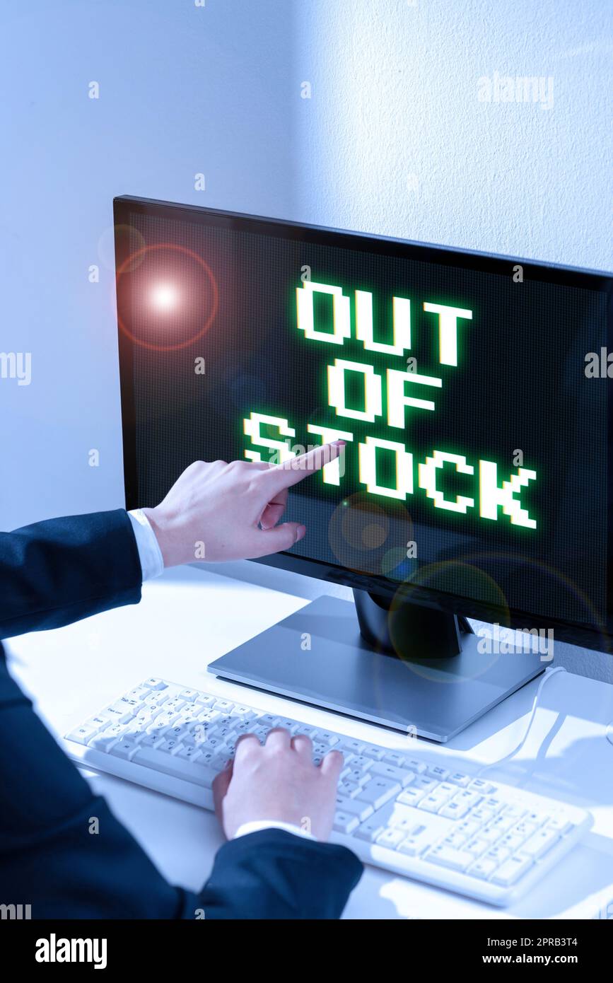 Handwriting text Out Of Stock. Word Written on Not available anymore ...