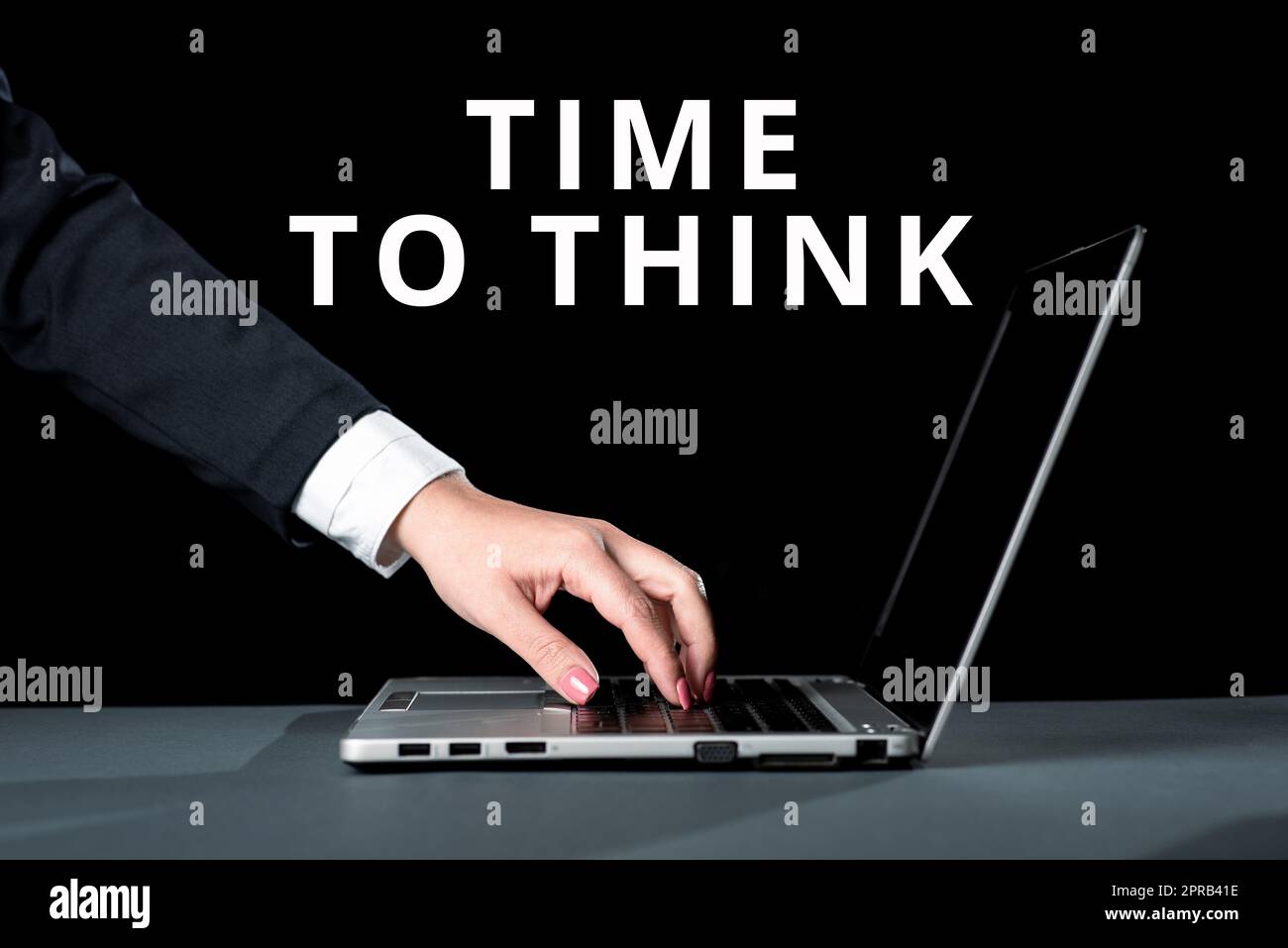 Inspiration showing sign Time To Think. Business idea Reconsider some ...