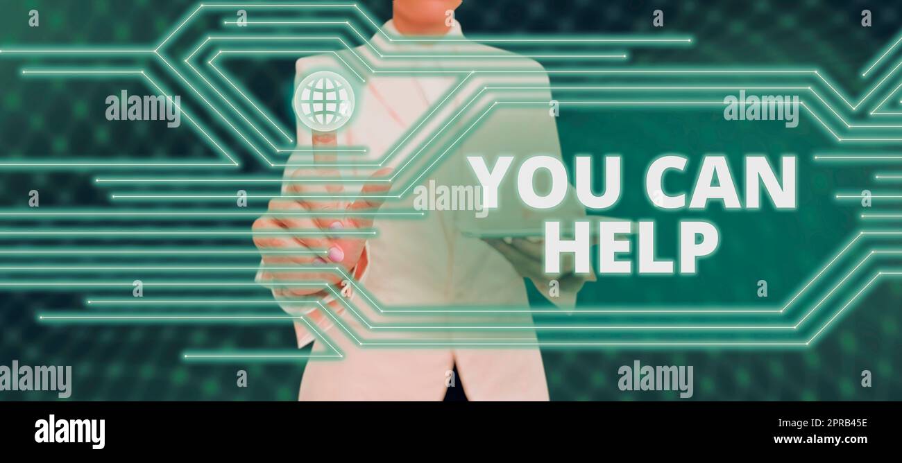 Writing displaying text You Can Help. Business concept Be a volunteer ...