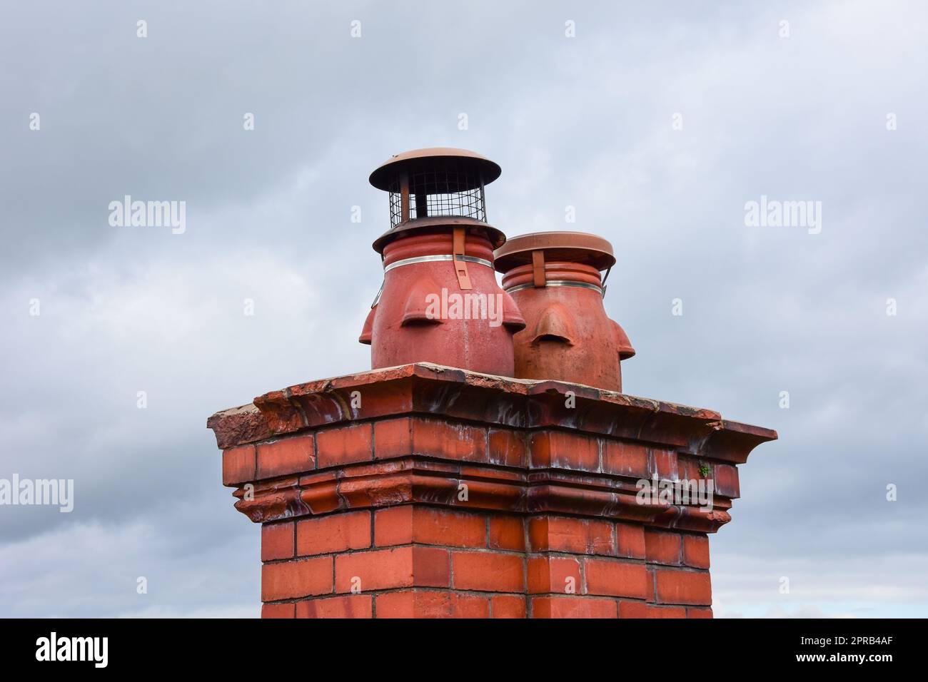 Clay chimney pots Stock Photo - Alamy