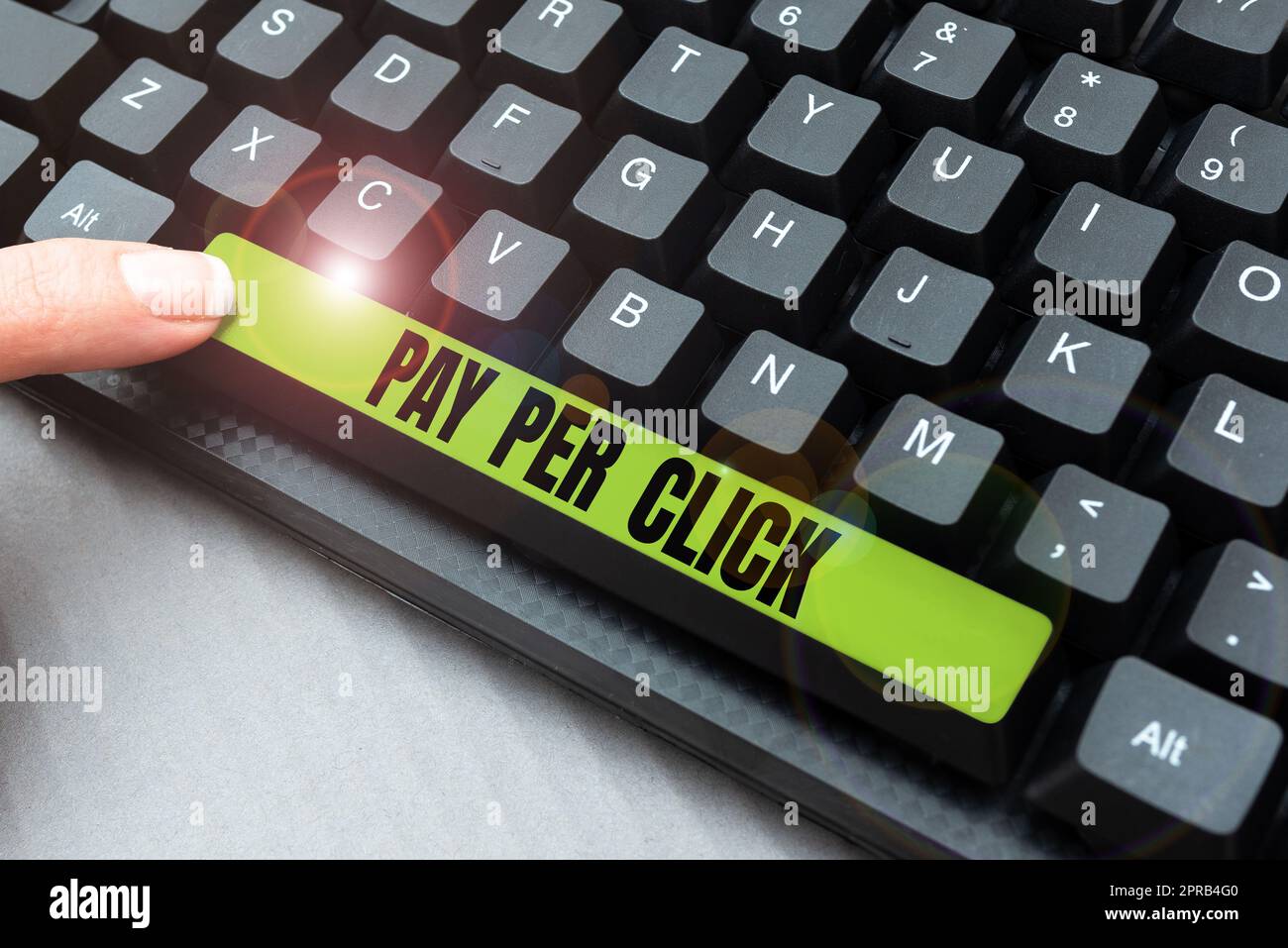 Hand writing sign Pay Per Click. Business concept Internet Advertising ...