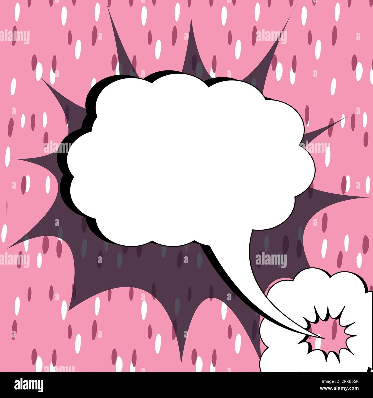 Comic Blank Speech Bubble With Copy Space And Colorful Doodles. Design ...