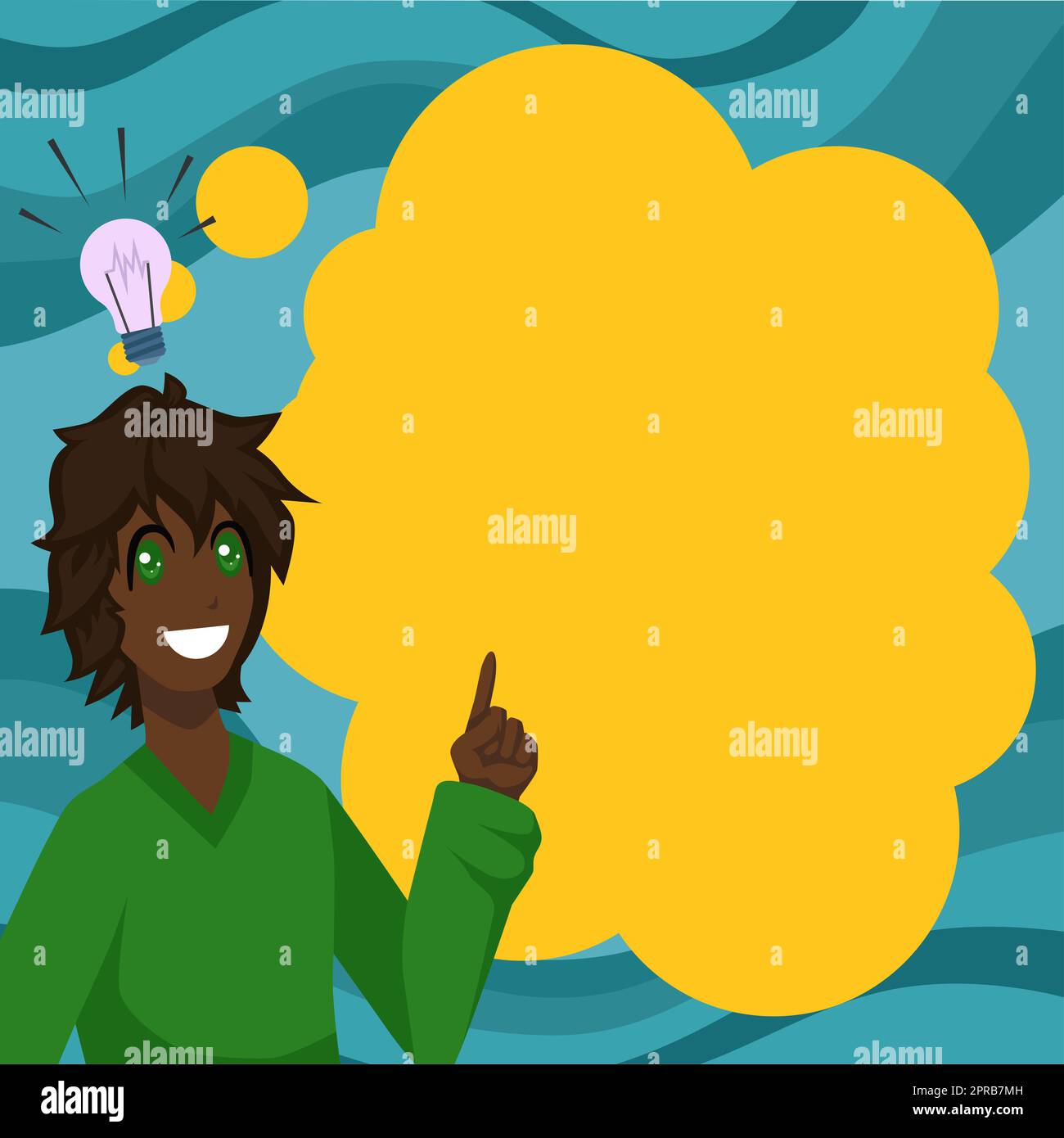 Boy Thinking Important Messages And Presenting Them. Man Reasoning ...