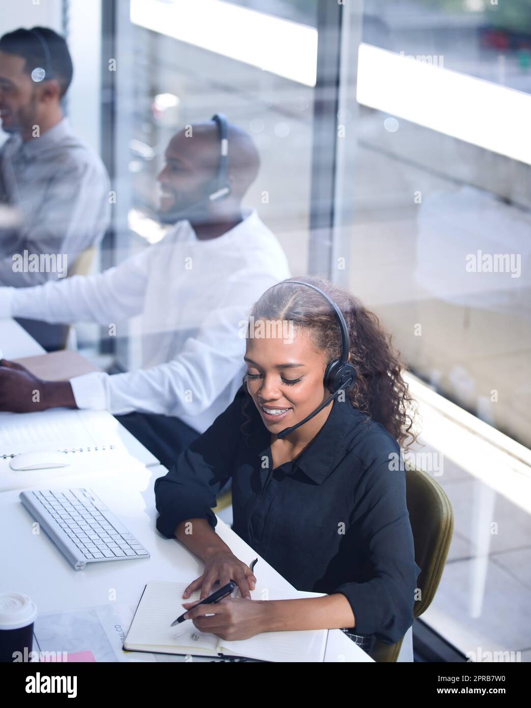 Exceptional customer service is what theyre all about. High angle shot ...