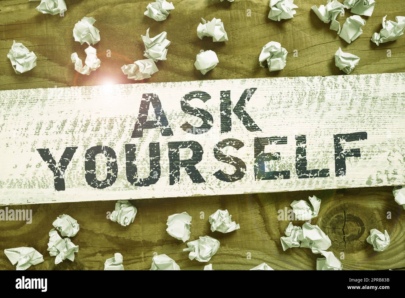 Text showing inspiration Ask Yourself. Internet Concept Thinking the ...