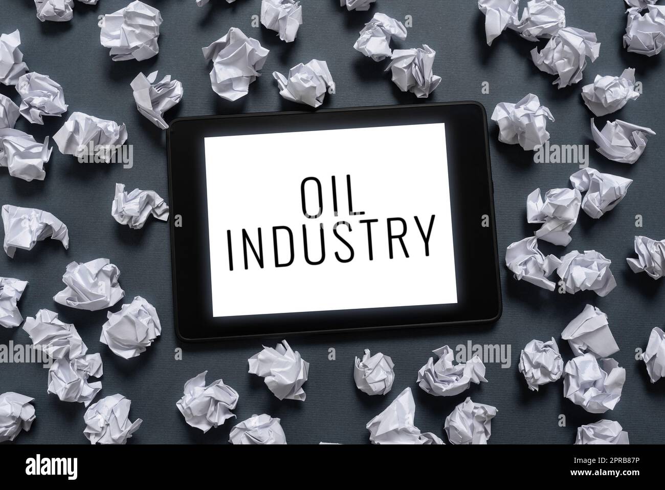 Text sign showing Oil Industry. Business concept Exploration Extraction ...