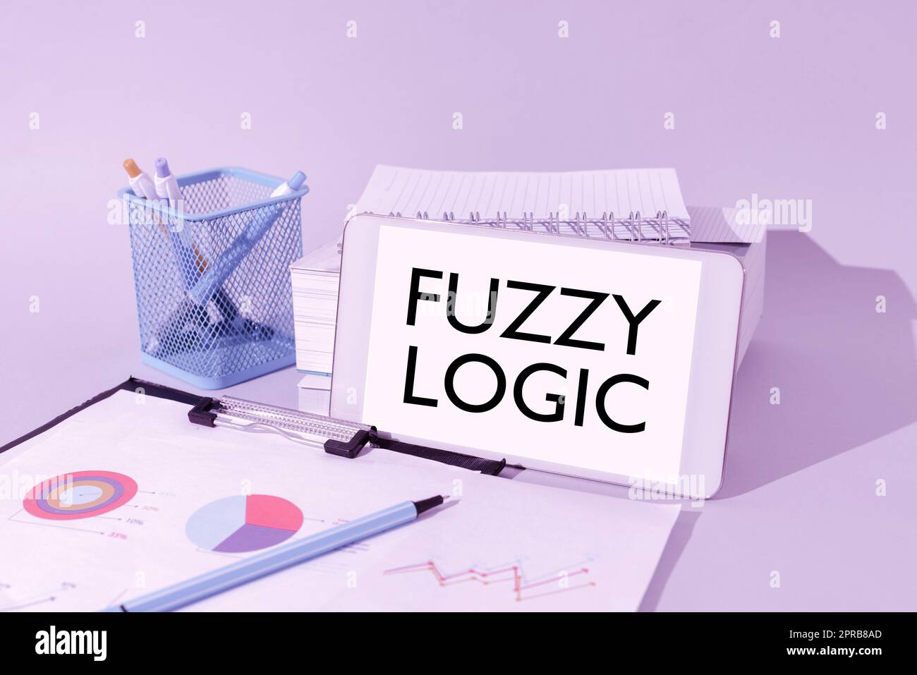 Text sign showing Fuzzy Logic. Word Written on checks for extent of ...