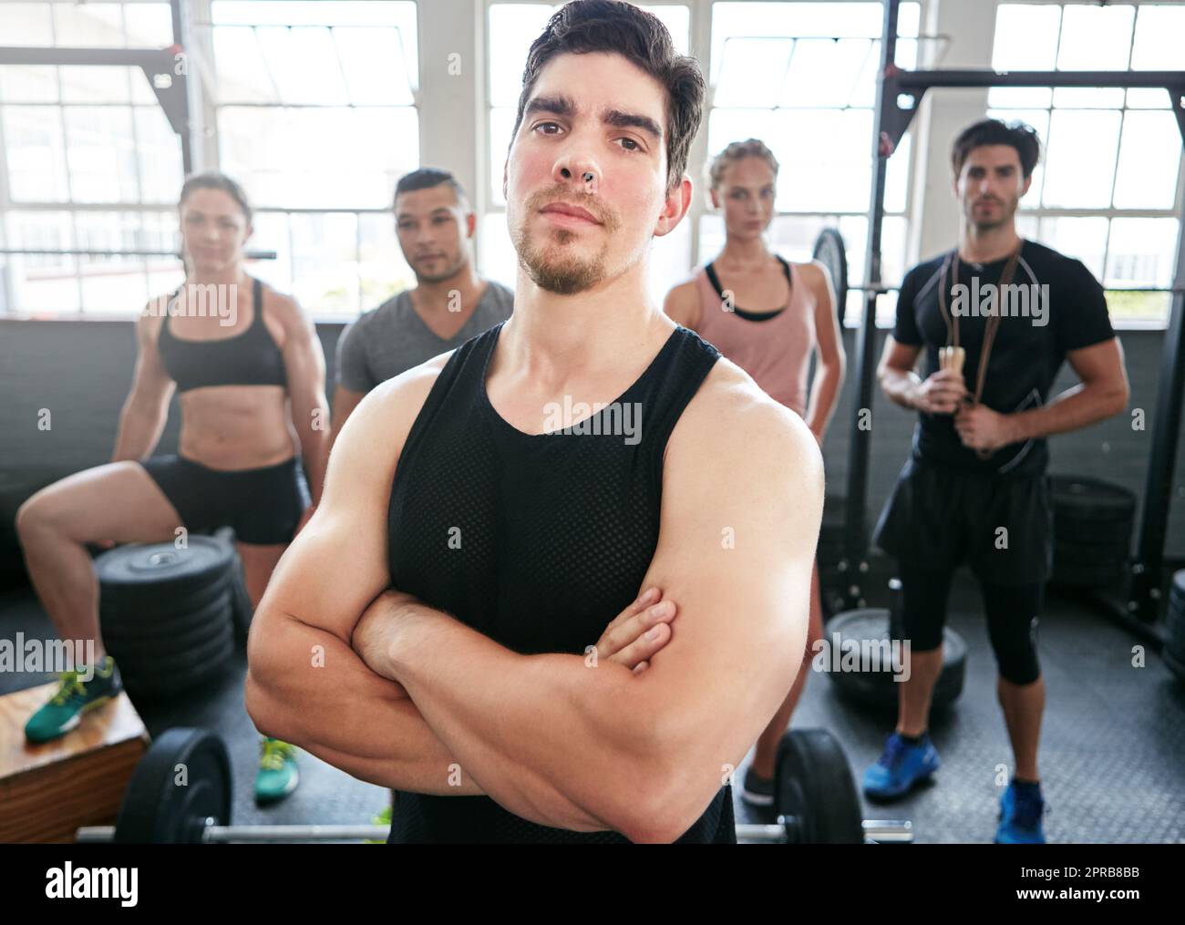 Getting stronger by the day. Portrait of a fit young man standing in a ...