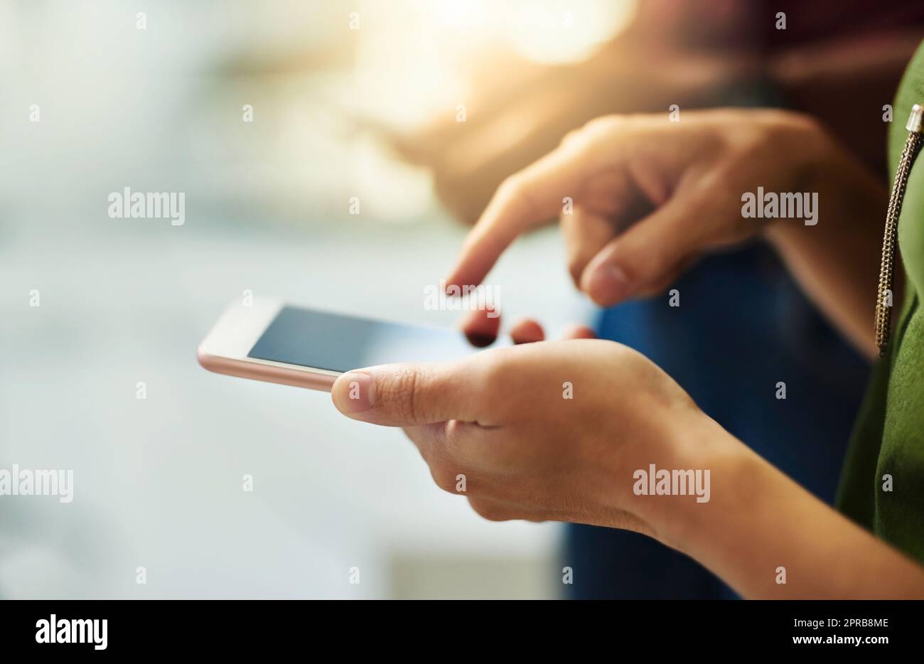 Checking texts on a phone hi-res stock photography and images - Alamy