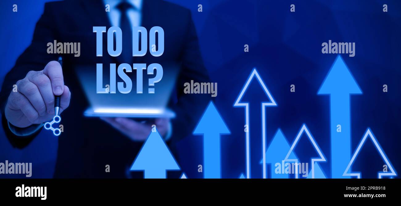 Text caption presenting To Do List Question. Business showcase Series ...