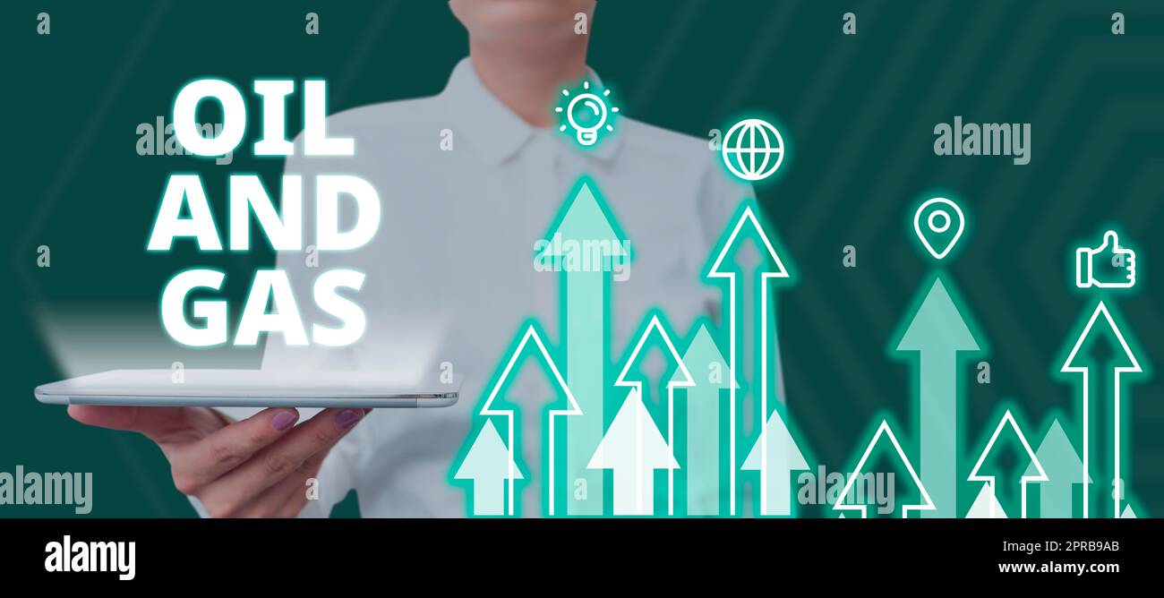 Writing displaying text Oil And Gas. Business approach Exploration ...