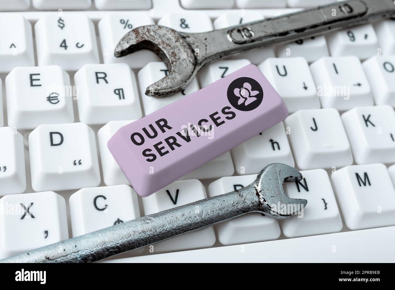 Hand writing sign Our Services. Business approach The occupation or ...