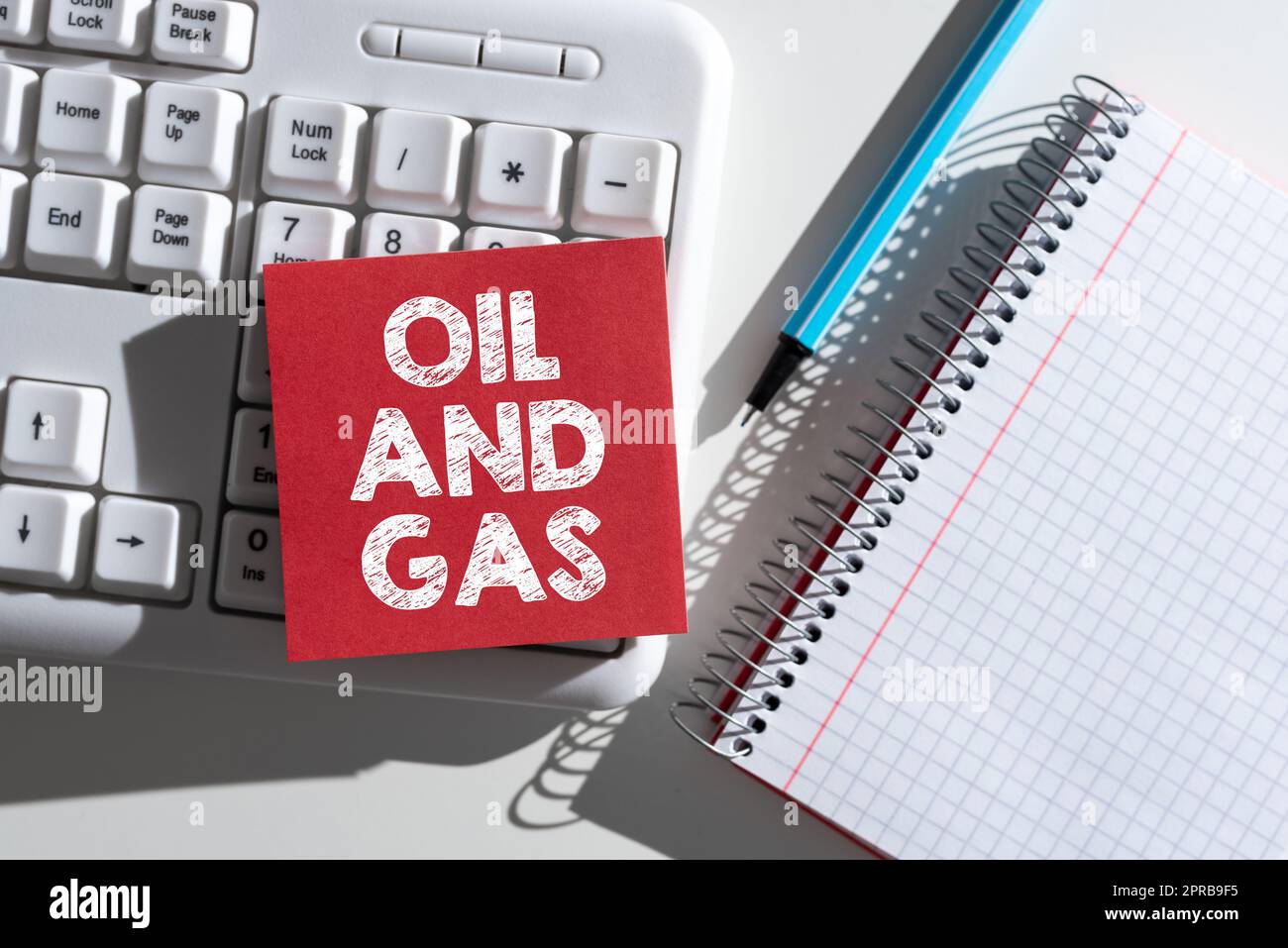 Text sign showing Oil And Gas. Business idea Exploration Extraction ...